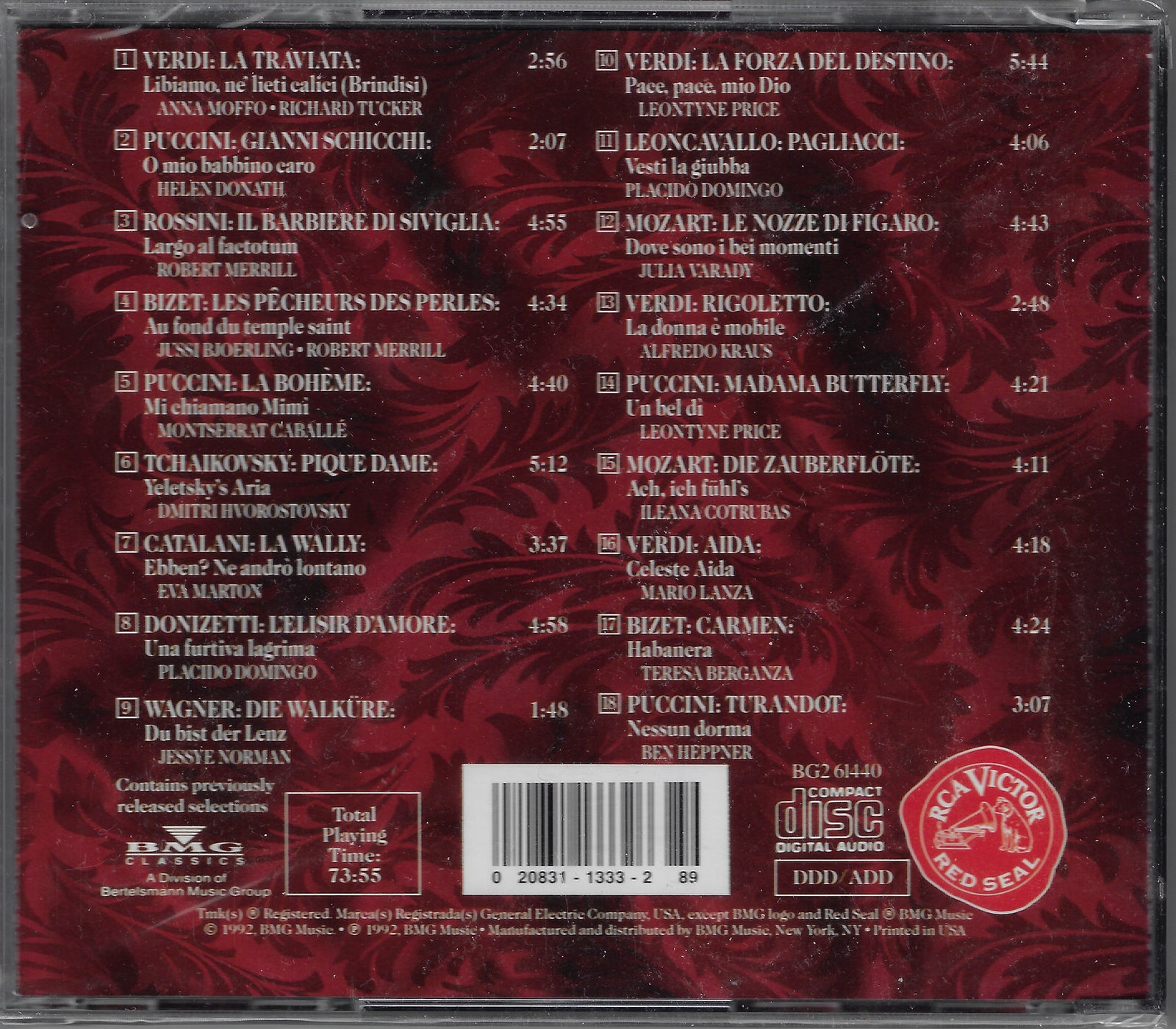 Opera's Greatest Moments: Domingo, et al. - RCA B...